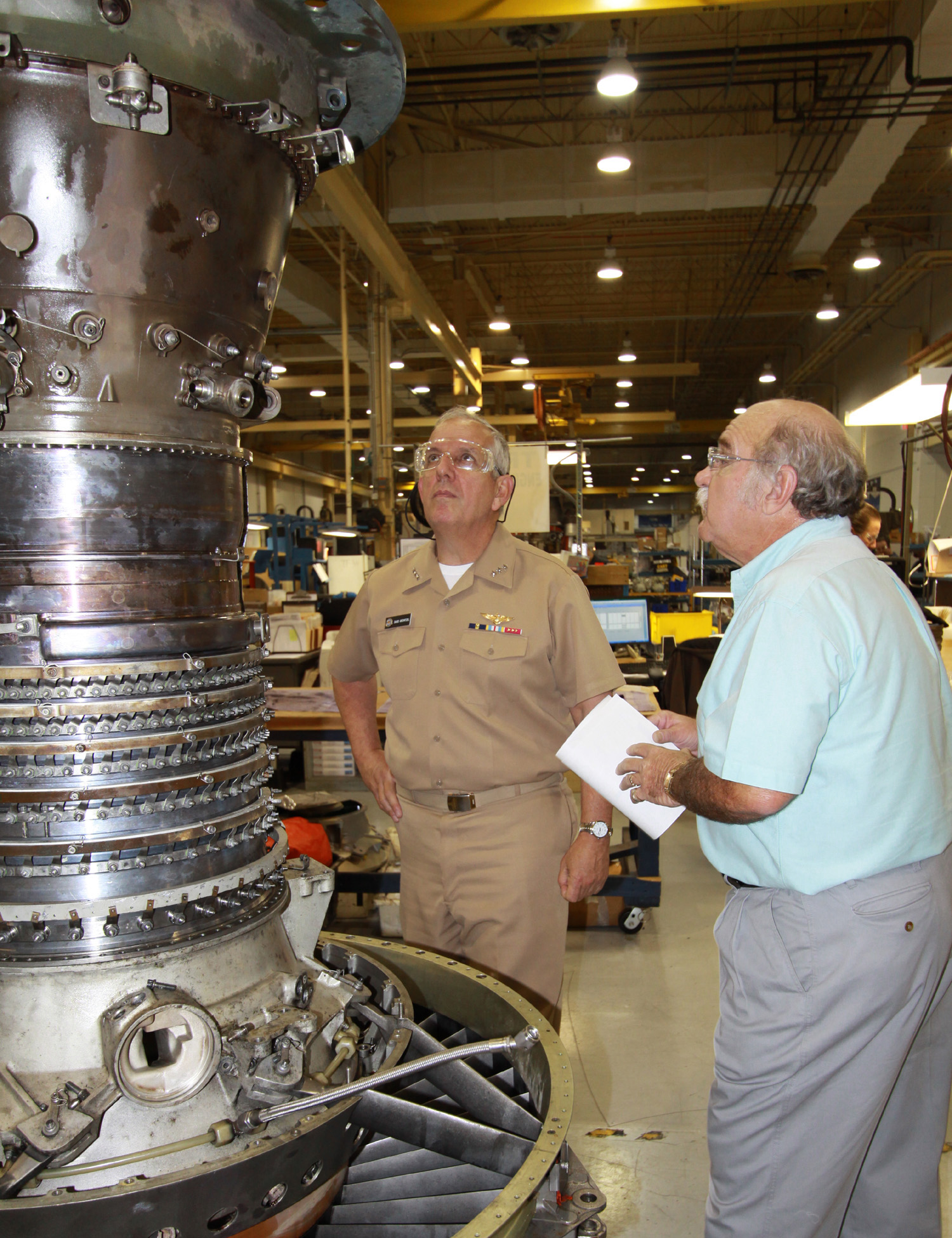 Commander NAVAIR visits FRCSE, observes extensive industrial ...