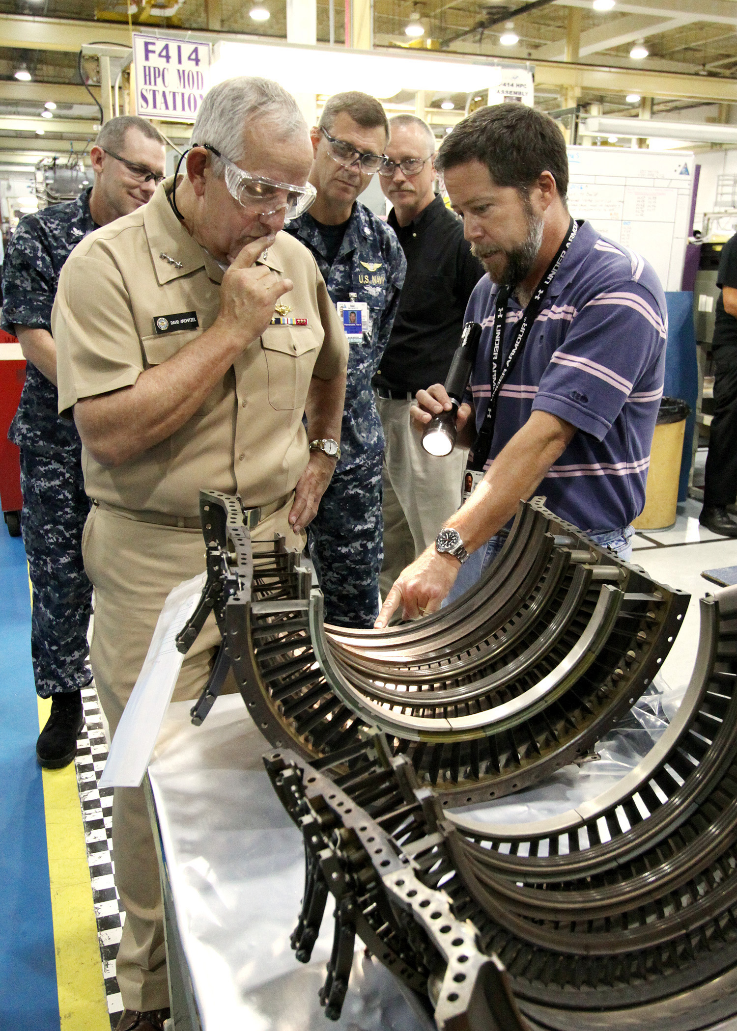 Commander NAVAIR visits FRCSE, observes extensive industrial ...