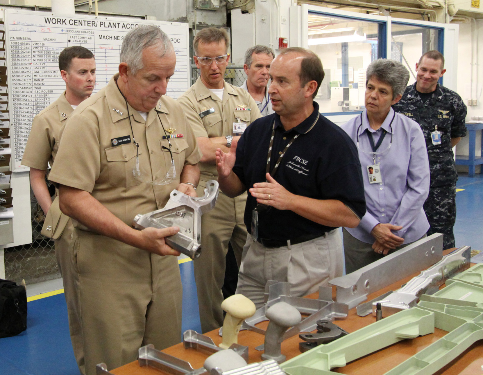 Commander NAVAIR visits FRCSE, observes extensive industrial ...