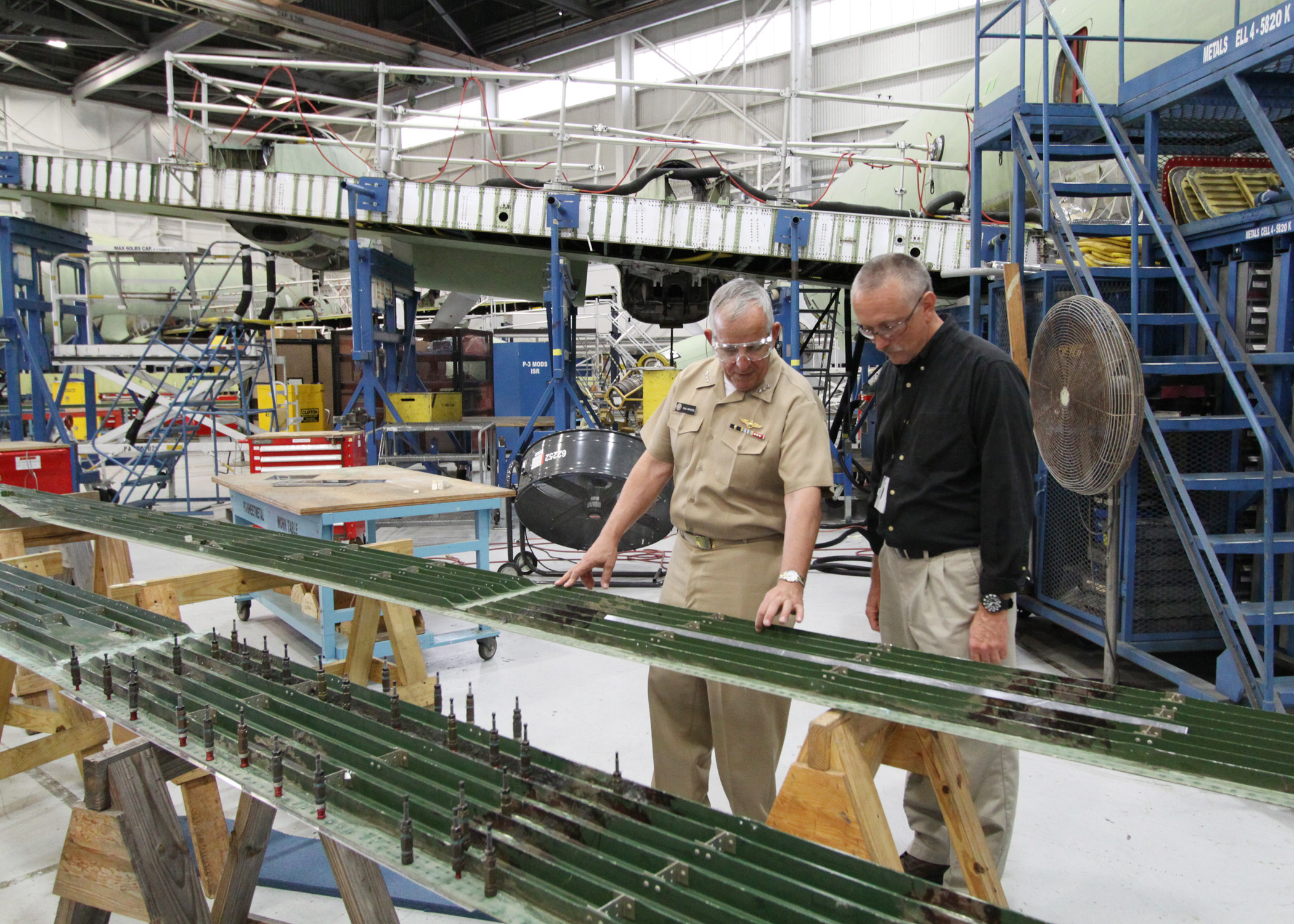 Commander NAVAIR visits FRCSE, observes extensive industrial ...