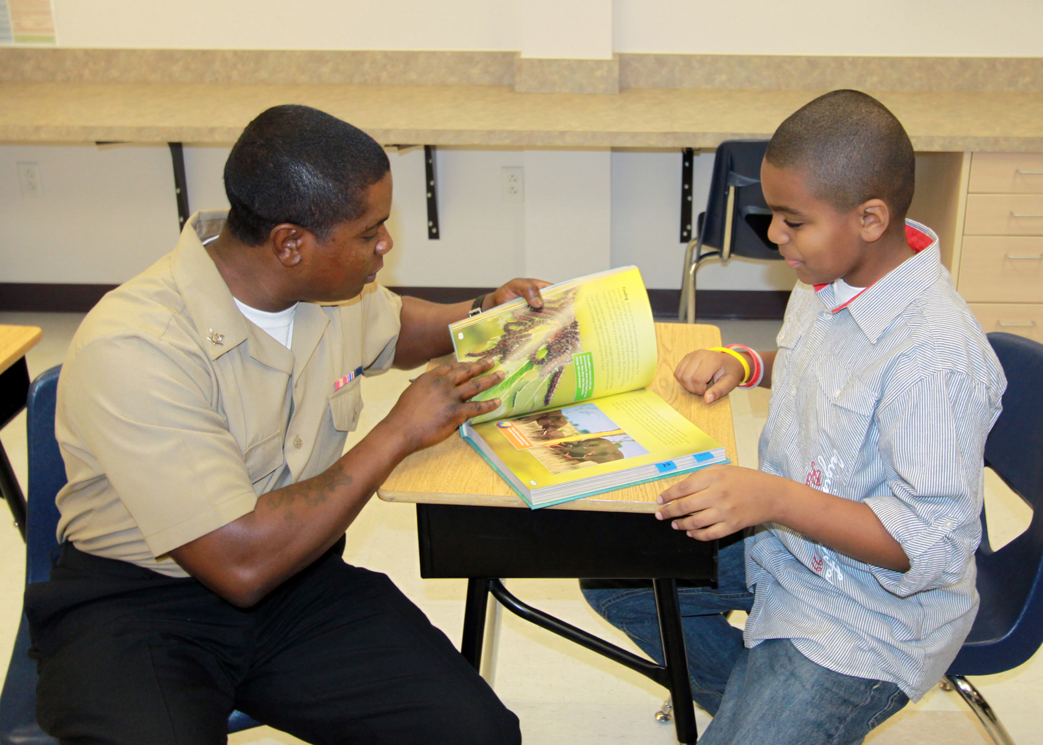 Off-duty FRCSE Sailors are back in school tutoring students | NAVAIR