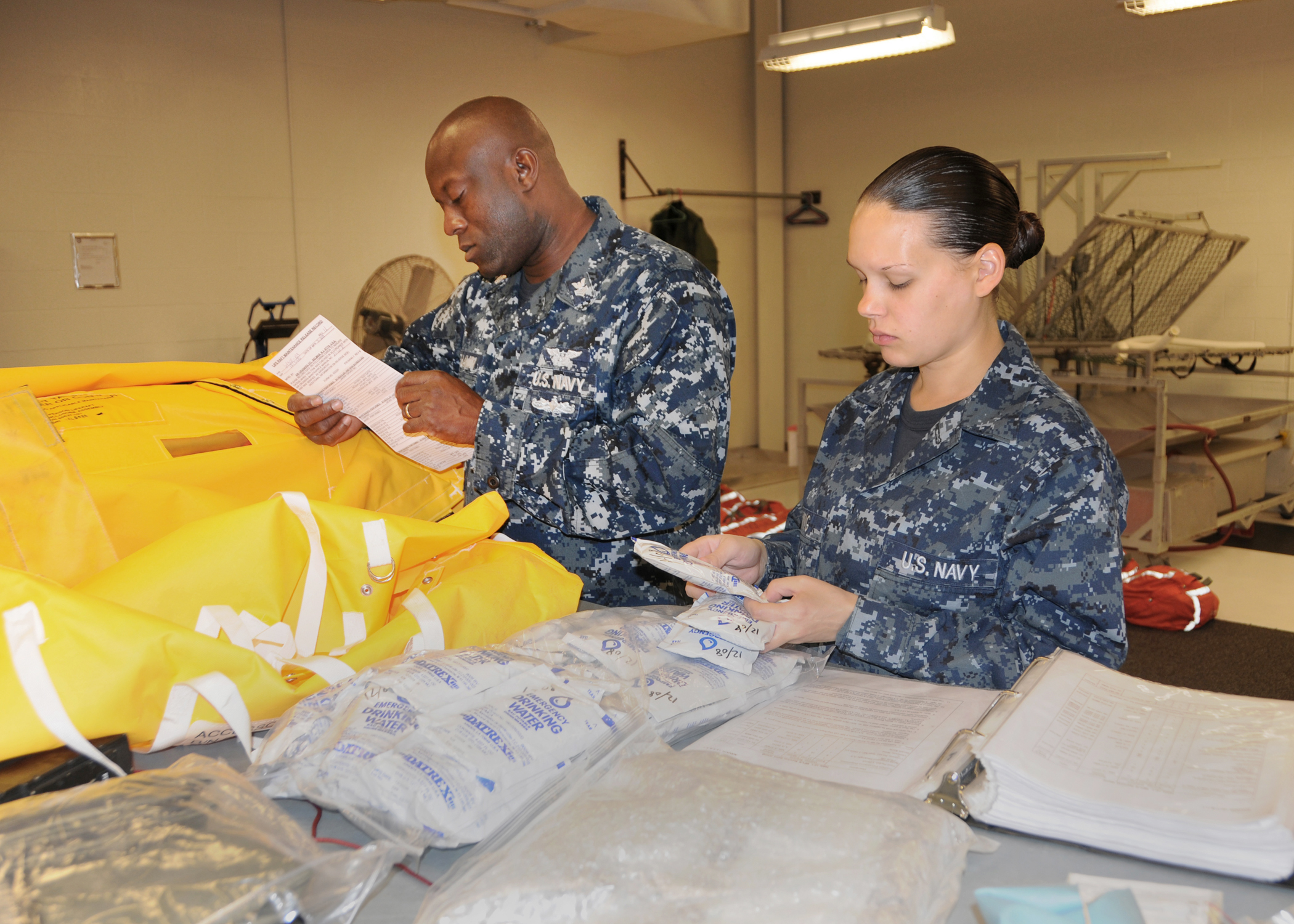FRCSE Sailors keep survival equipment ready for any emergency | NAVAIR