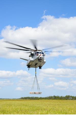 U.S. Marine Corps' CH-53K helicopter completes first external load test ...