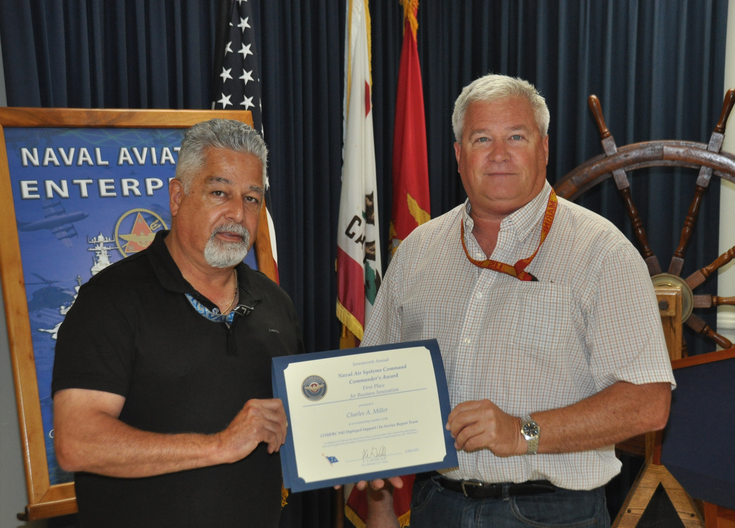 PHOTO RELEASE: FRCSW Employee Wins NAVAIR Commander's Award | NAVAIR