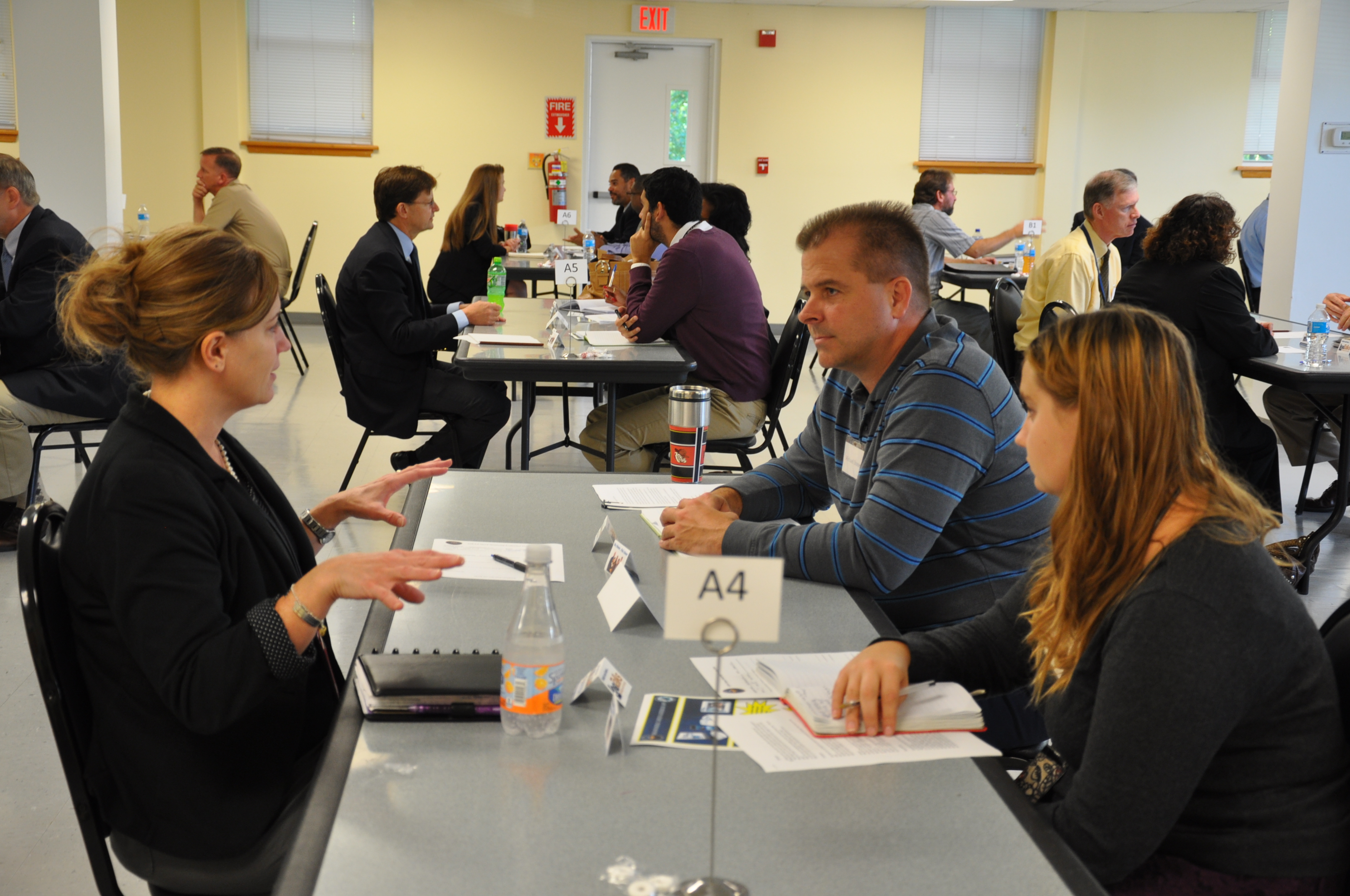 Learning about logistics career paths at speed mentoring event | NAVAIR