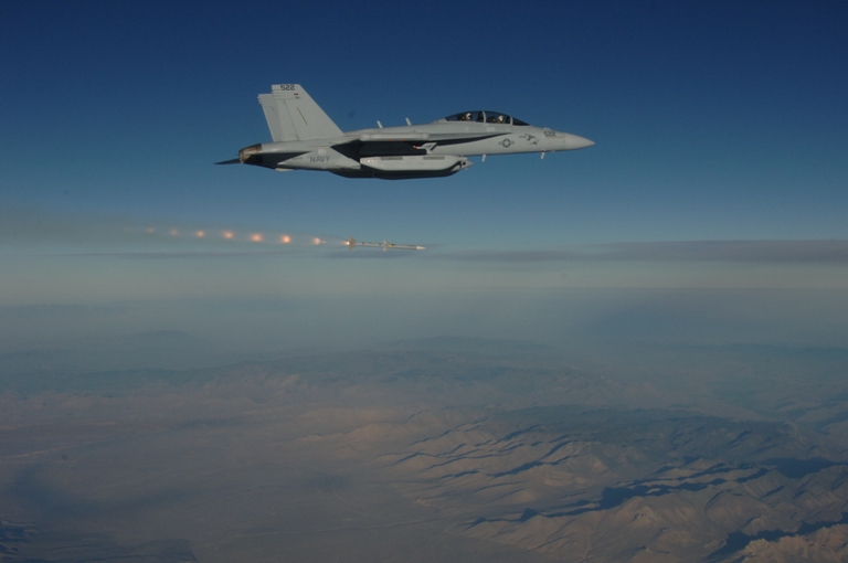 EA-18G conducts first AIM-120 live fire | NAVAIR