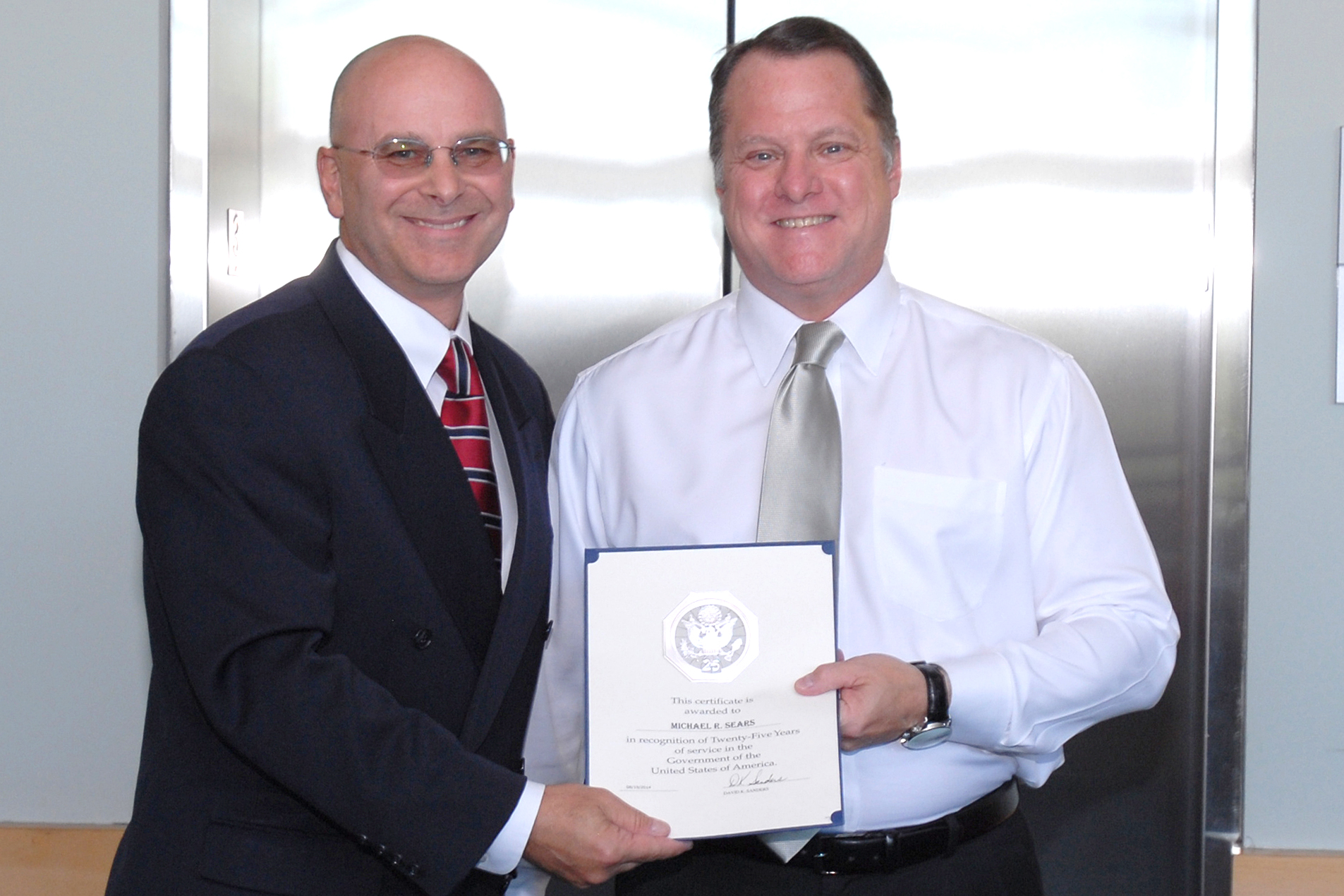 PHOTO RELEASE: Program Management employee honored for length of ...