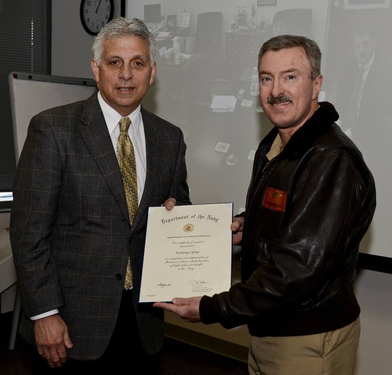 Photo: Tony Cifone receives Meritorious Civilian Service award | NAVAIR